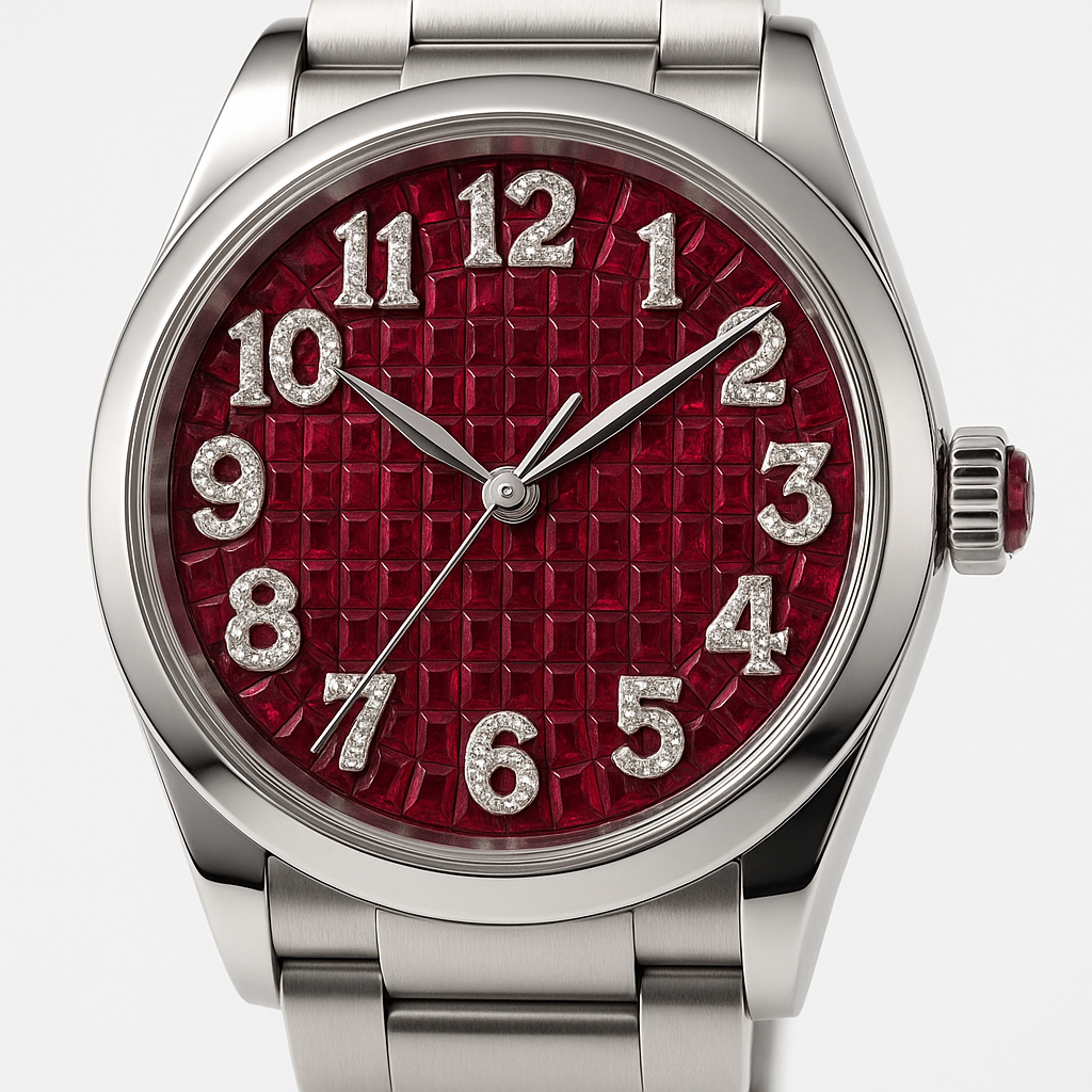 Ruby Royale Analog Watch – SYNDIORA